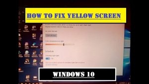 [Solved]Yellow Screen On Windows 10 Issue | TechLatest