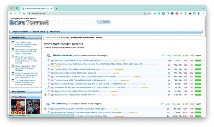 Best ExtraTorrents Proxy Available (December 2025) | TechLatest