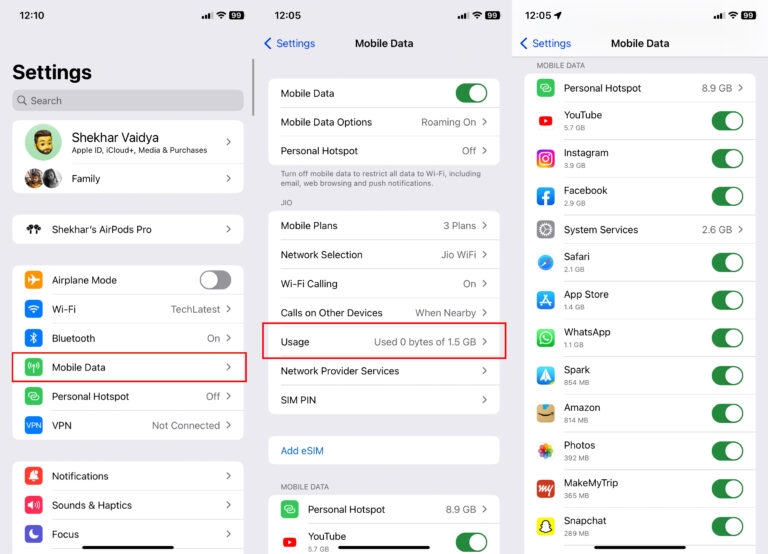 How To Check Data Usage On iPhone? | TechLatest