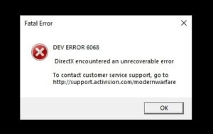 Fix: COD Warzone Dev Error 6068 on Windows | TechLatest
