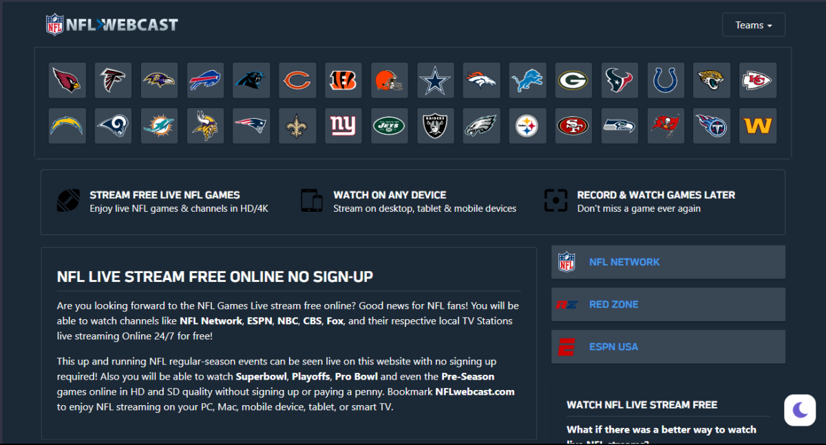 Top 10 Best NFL Streaming Sites and Apps for 2025 | TechLatest