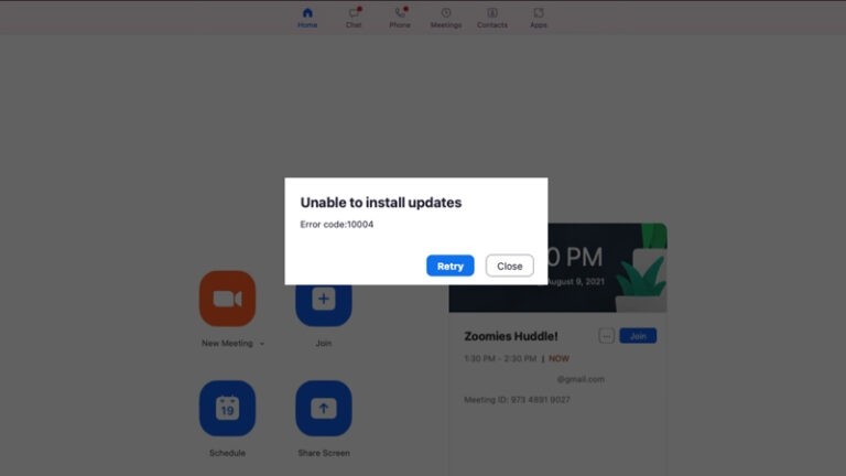 9 Ways to Fix Zoom Error Code 10004 (Windows and Mac) | TechLatest