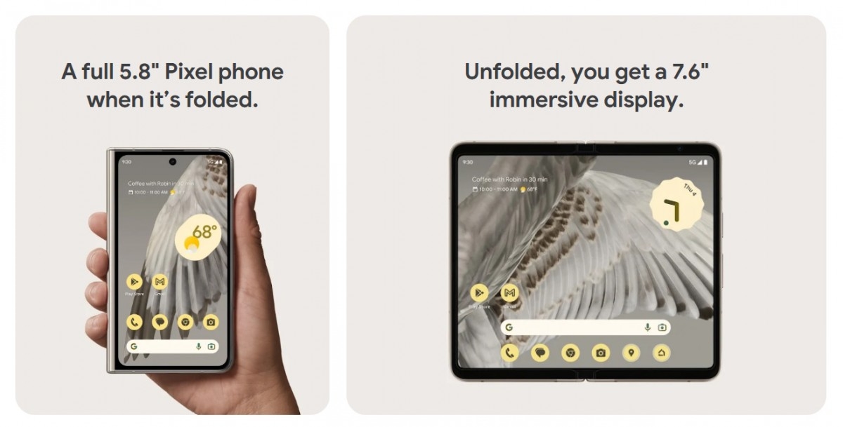 Google Pixel Fold with Tensor G2 & 7.6" Display Unveiled | TechLatest