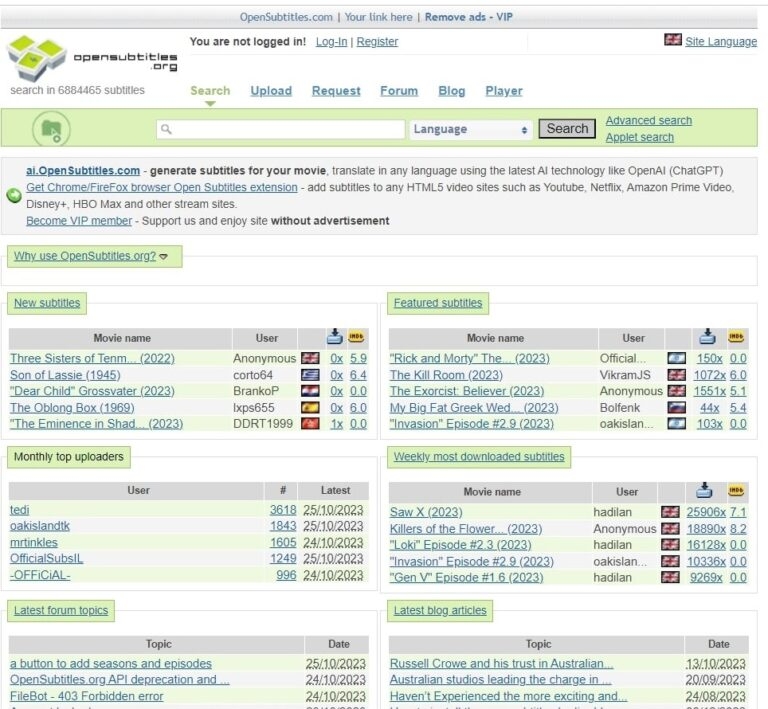 Top 12 Best Subscene Alternatives for Subtitles | TechLatest