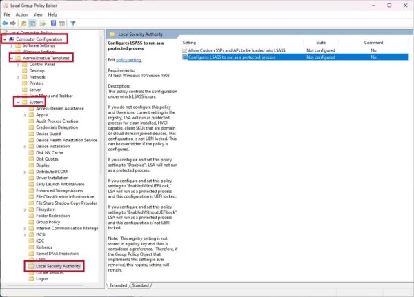 "Local Security Authority Protection is Off" on Windows 11: What is It ...