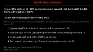 HDCP Error Detected on Roku? Here's How to fix | TechLatest