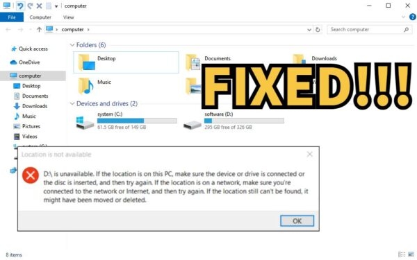 [7 FIXES] Location Is Not Available Error in Windows 11/10/8/7 | TechLatest
