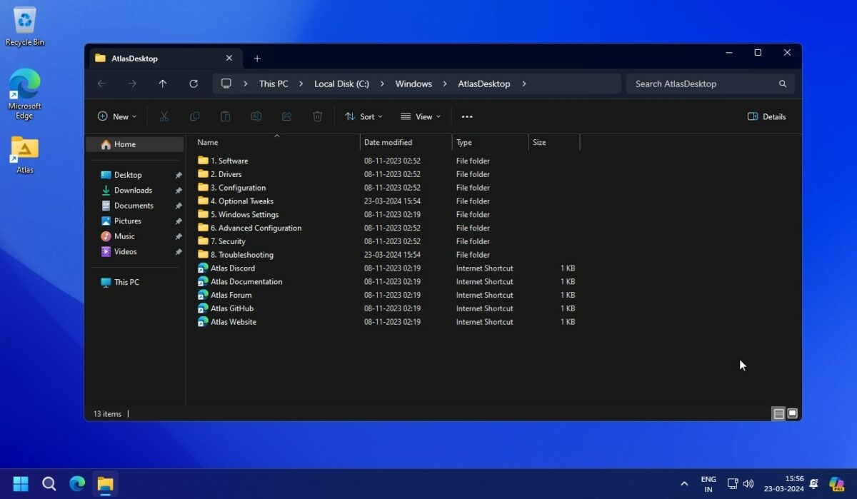Download and Install Atlas OS Windows 11 | TechLatest