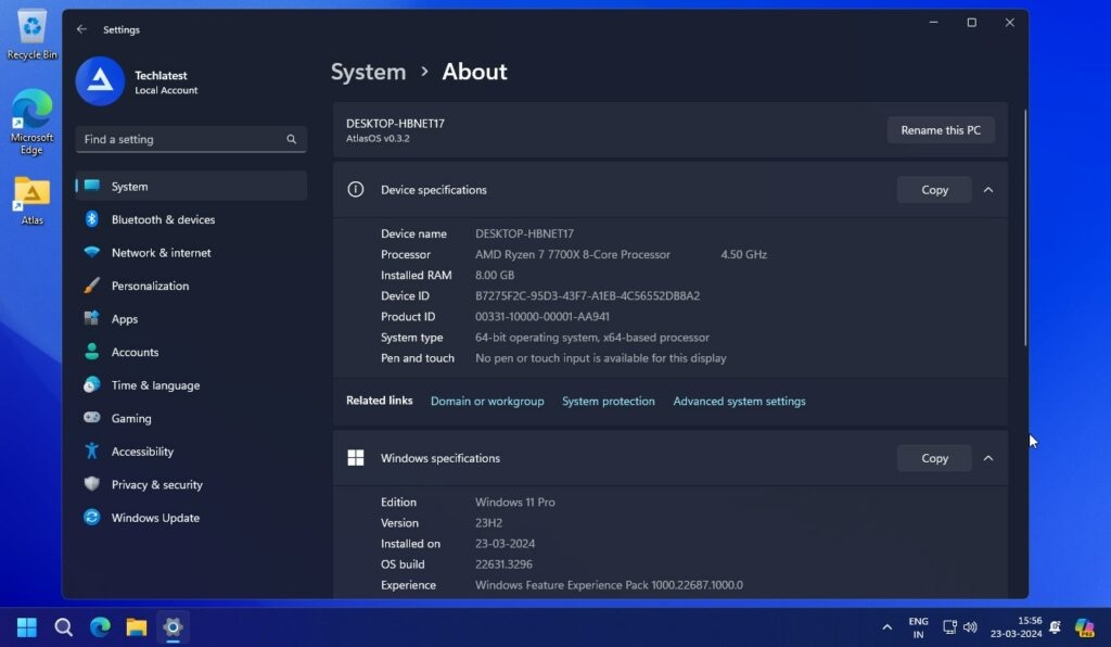 Download and Install Atlas OS Windows 11 | TechLatest