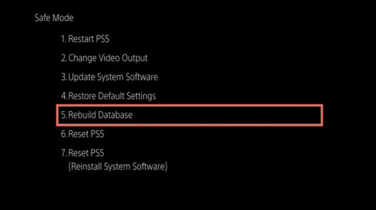 How to Rebuild the Database on PS5? | TechLatest