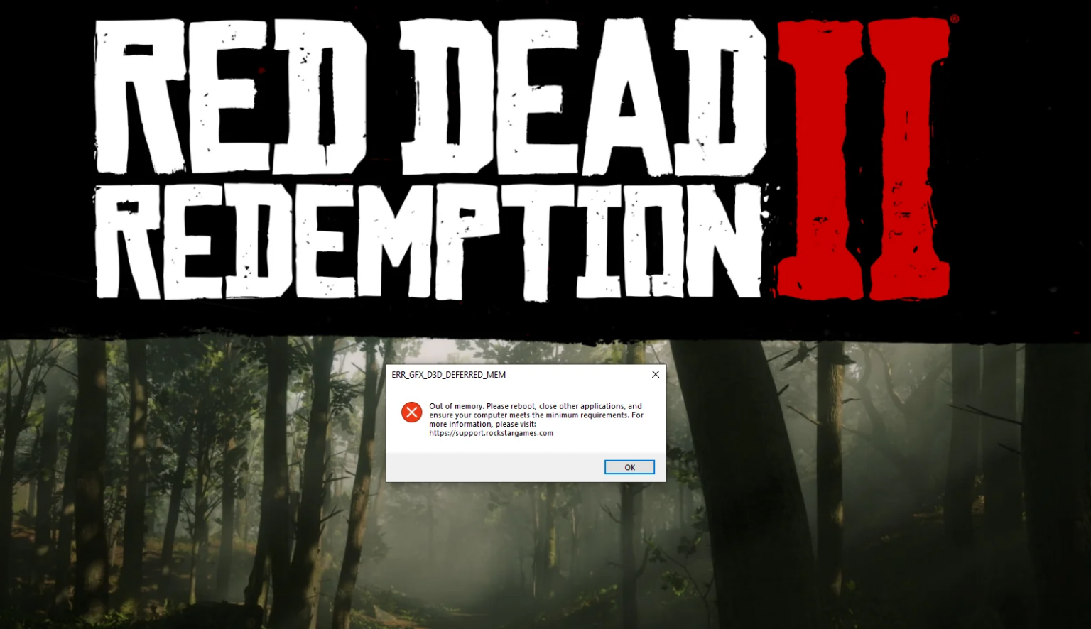 How to Fix Red Dead Redemption 2 Out Of Memory Error? | TechLatest