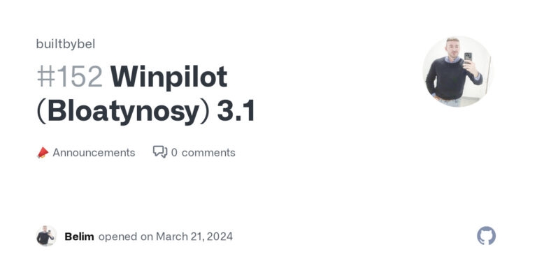 Winpilot (BloatyNosy): Debloat Your Windows 11 PC (Remove Bloatware ...