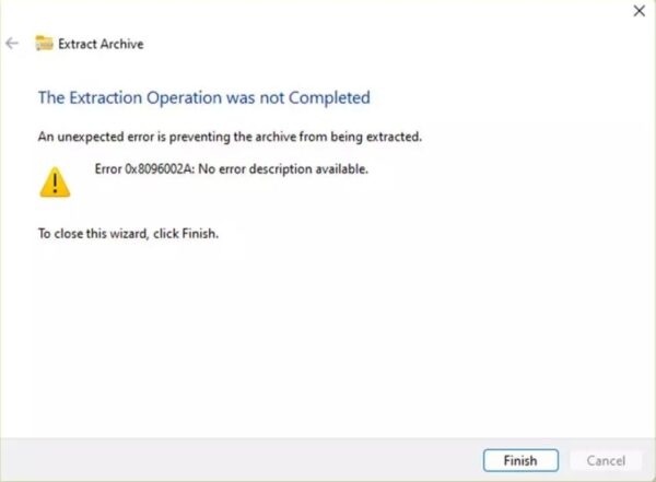 Fix: Error "0x8096002A: No error description available" on Windows 11 ...