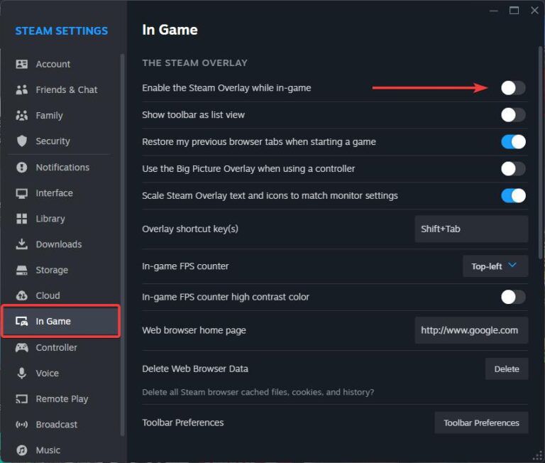 修复 Steam 客户端 WebHelper 高 CPU 和内存使用率