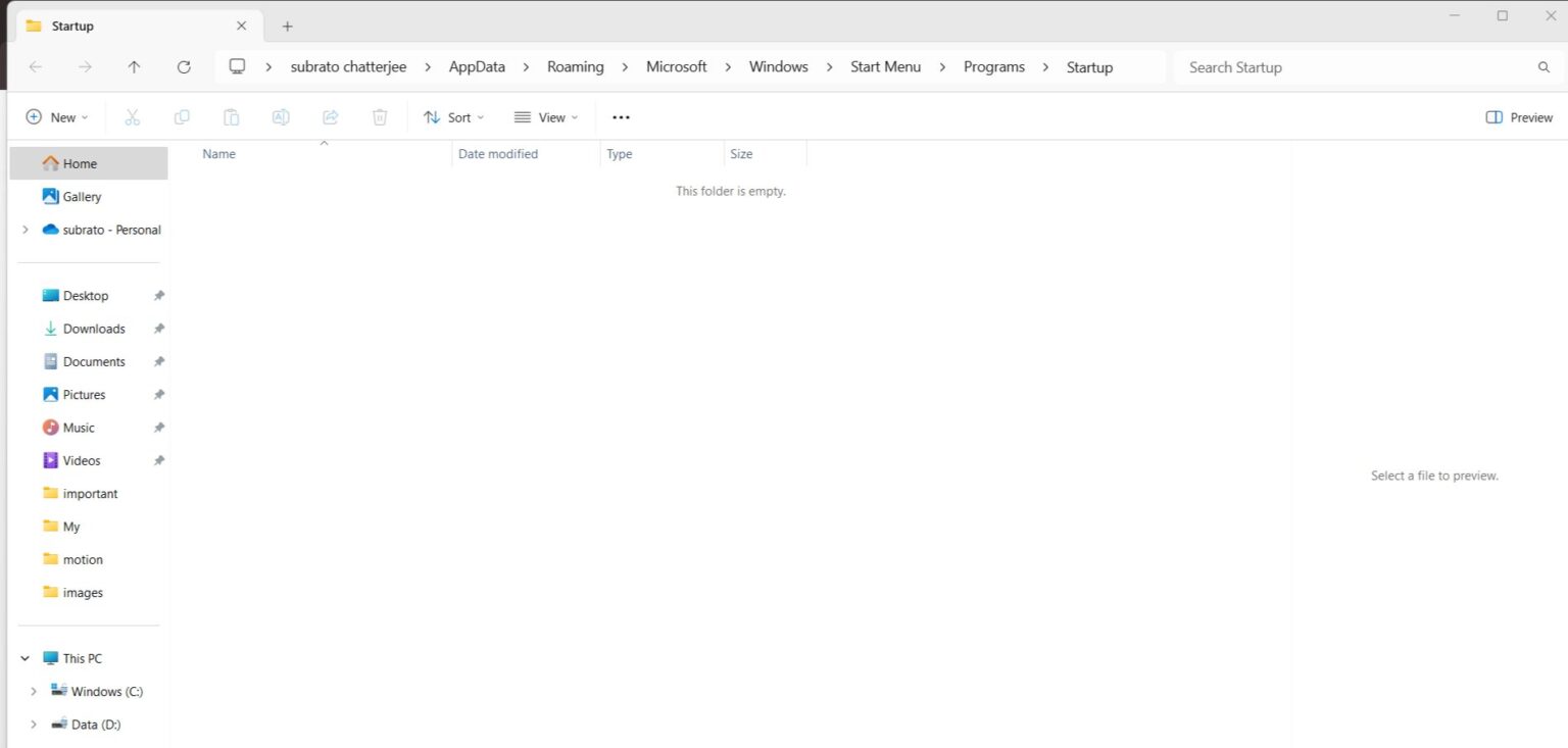 How to Access and Customize the Startup Folder in Windows 11 | TechLatest