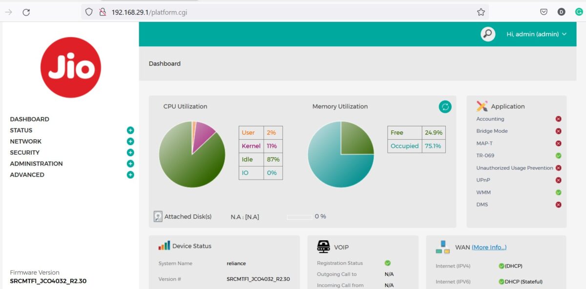 Jio Router Login IP Address & Admin Settings [Beginner's 2025 Guide ...