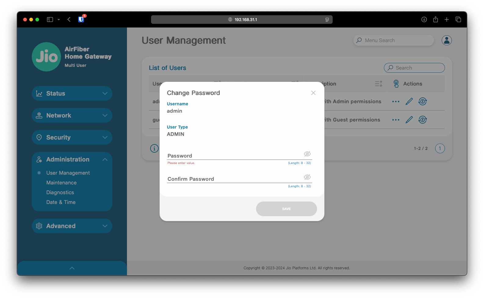 Jio Router Login IP Address & Admin Settings [Beginner's 2025 Guide ...