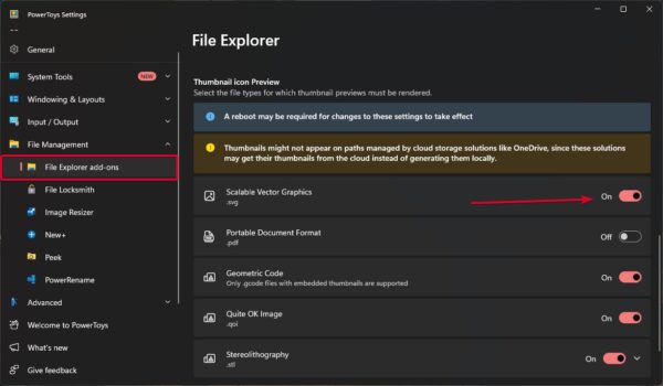 Enable SVG Thumbnail Preview in Windows 11 File Explorer