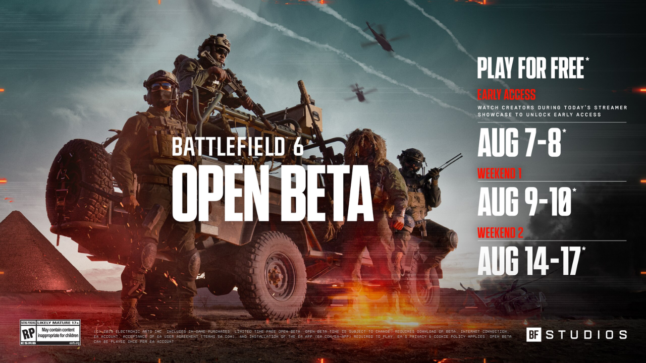 Battlefield 6 Early Access Begins Soon with Full Open Beta Launch ...