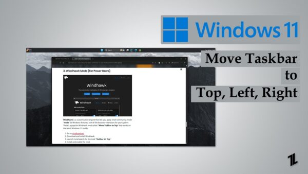 How to Move the Taskbar in Windows 11 [2025 Update]
